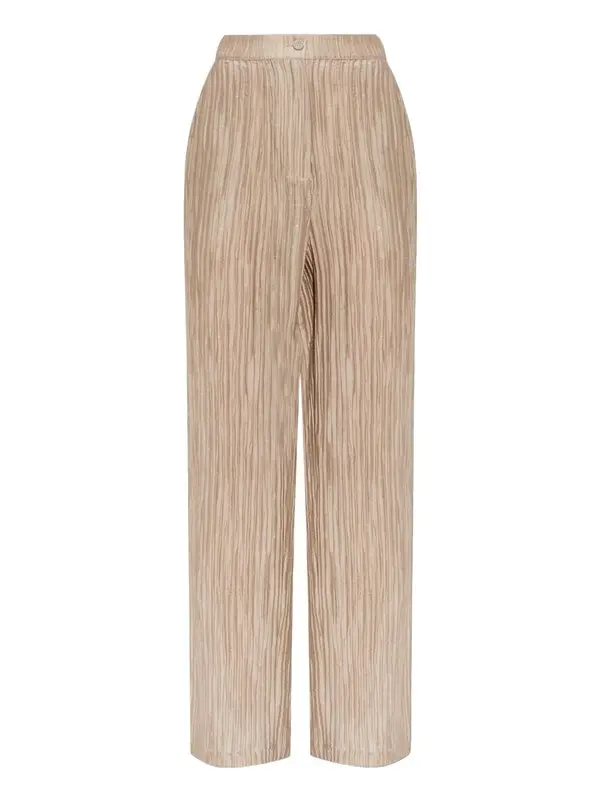 Emporio Armani Pleated Trousers - Beige