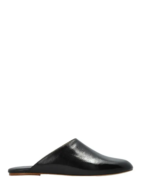 A.p.c. Leather Slides - Black