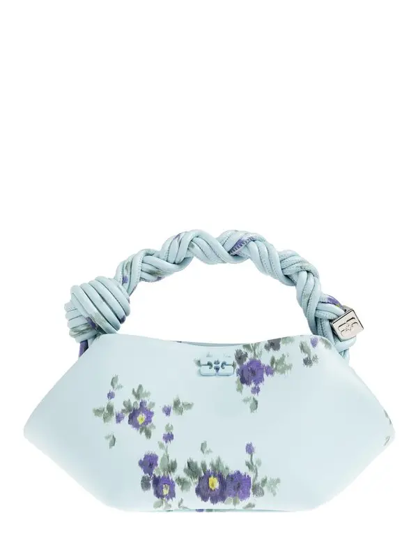 GANNI Floral Motif Handbag - Blue