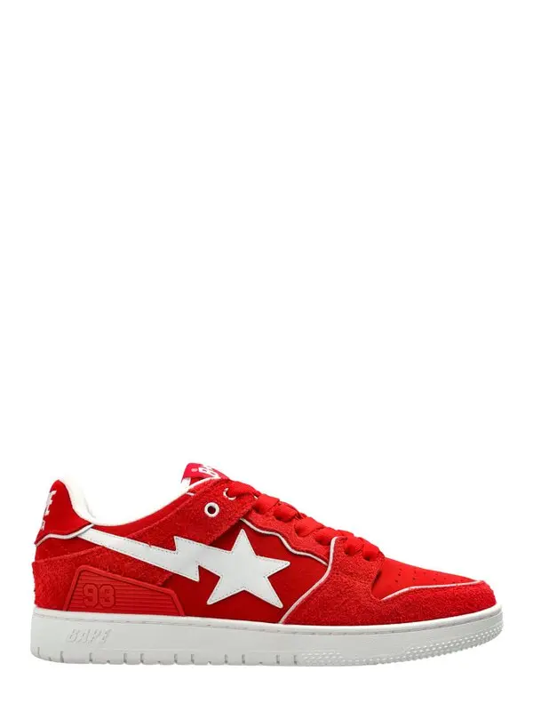 A BATHING APE Logo Sports Shoes - Red