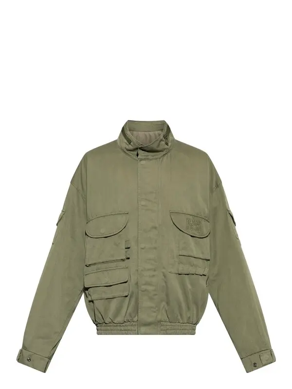 Balmain Jacket With Pockets - Green