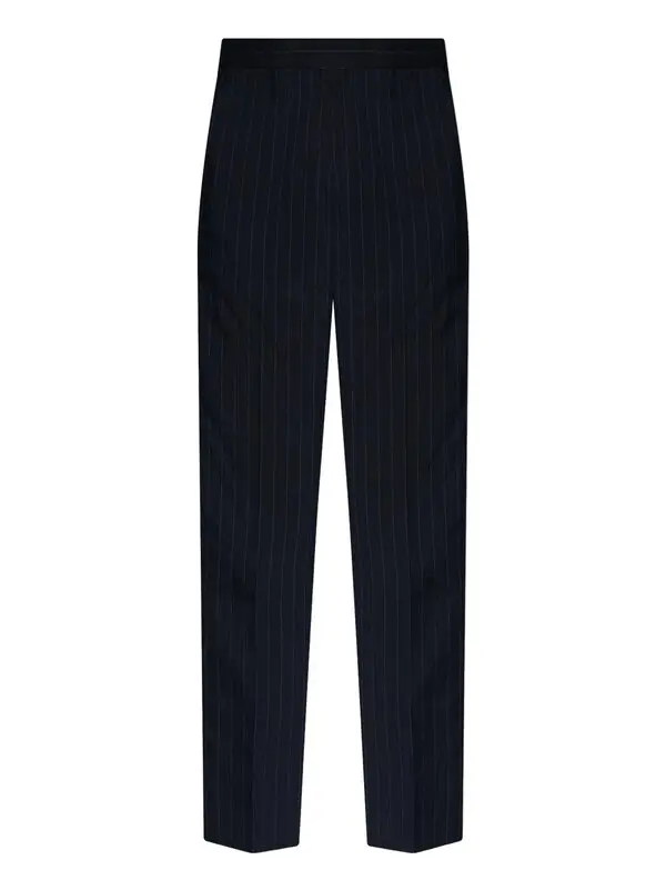 Paul Smith Pinstripe Pattern Trousers - Navy Blue
