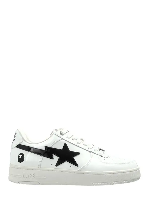 A BATHING APE Logo Sneakers - White
