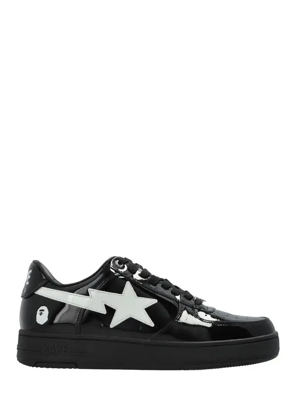 A BATHING APE Logo Sneakers - Black
