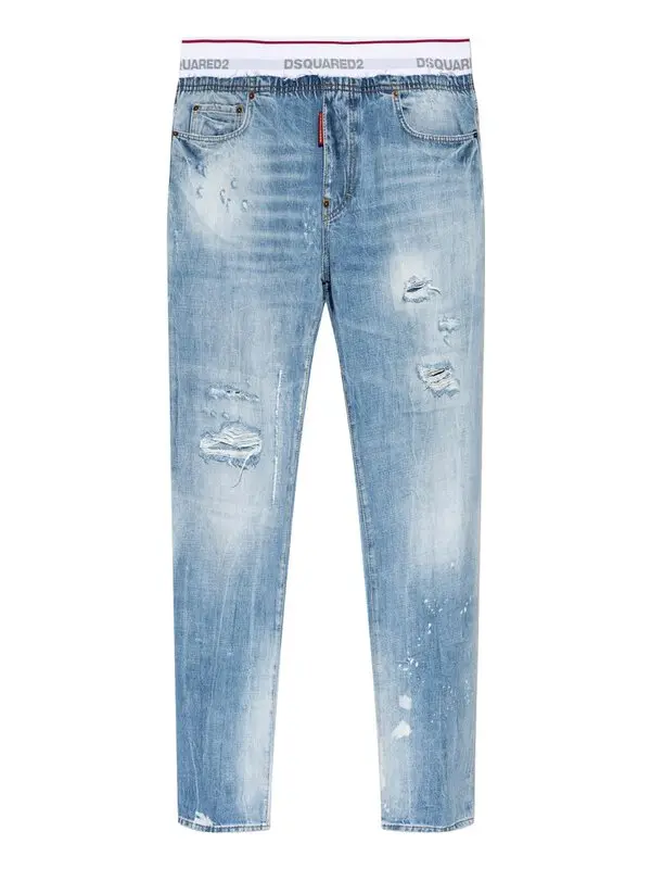 Dsquared2 Jeans With Vintage Effect - Blue