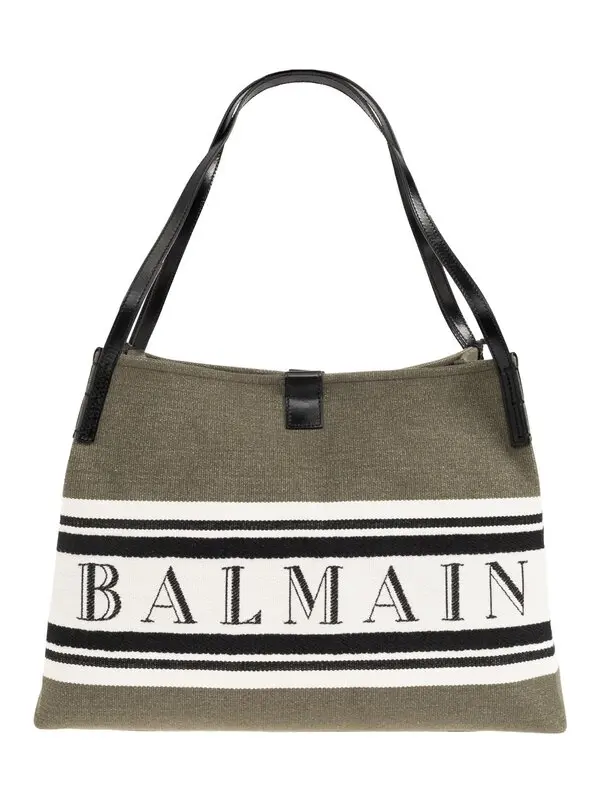Balmain Release Medium Shopper Bag - Beige