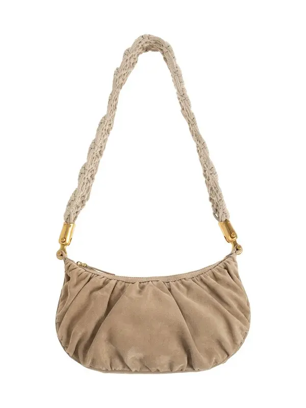 Balmain Ebane Shoulder Bag - Beige