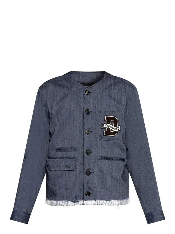 Dsquared2 Vintage Effect Jacket - Navy Blue