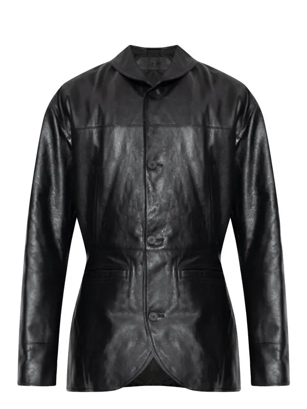 Jacquemus Gardian Leather Jacket - Black