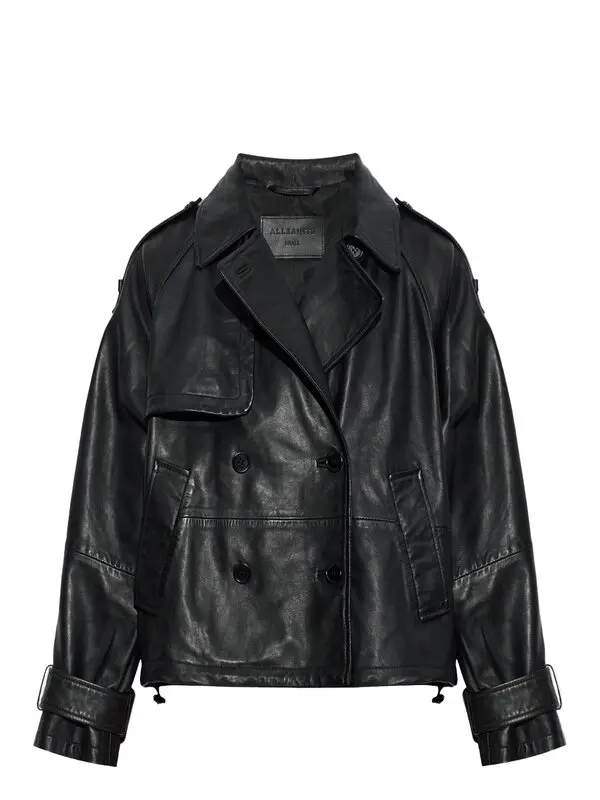 ALLSAINTS Reya Leather Jacket - Black