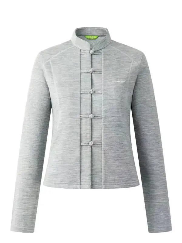 Shanghai Tang Knot-front Jacket - Grey