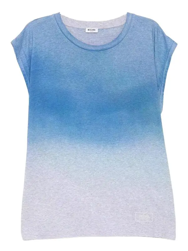 Moschino Ombré-effect Sleeveless T-shirt - Blue