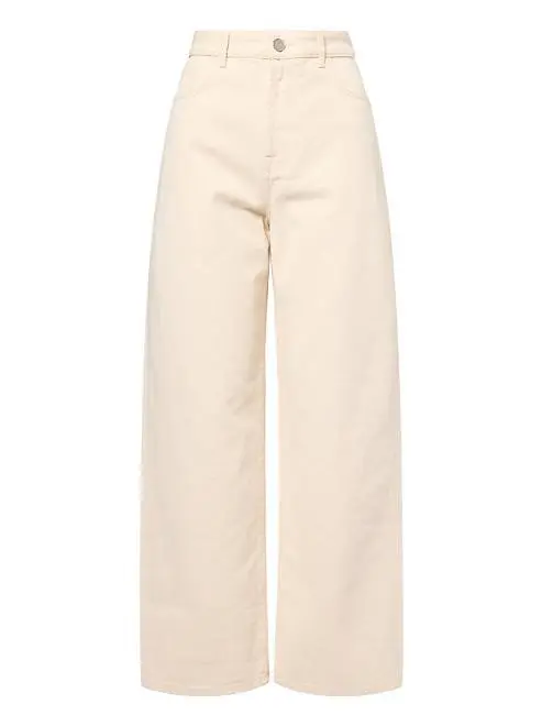 ROHE FRAMES Baggy Wide-leg Denim Jeans - Ecru