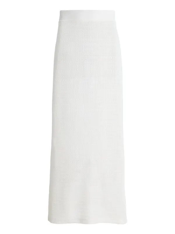 Simkhai Nicky Crocheted Midi Skirt - White