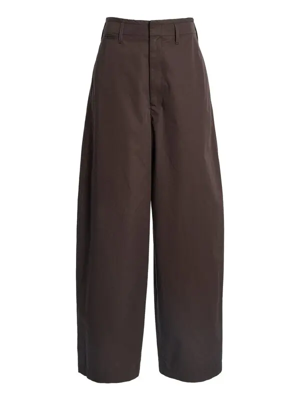 LEMAIRE Large Chino Pants - Brown