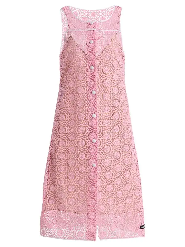 Miu Miu Macramé Midi Dress - Pink
