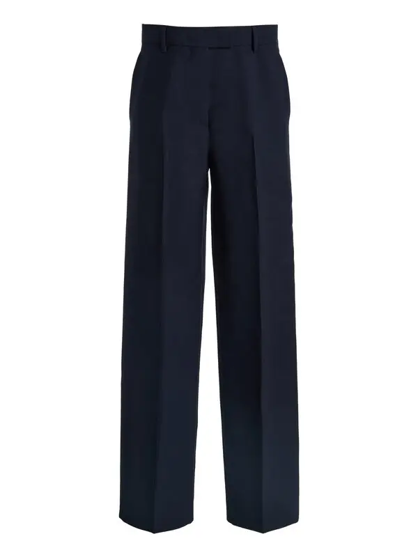 Miu Miu Mohair-wool Pants - Navy