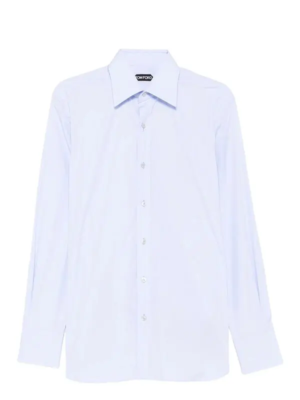 TOM FORD Cotton Classic Shirt - Blue