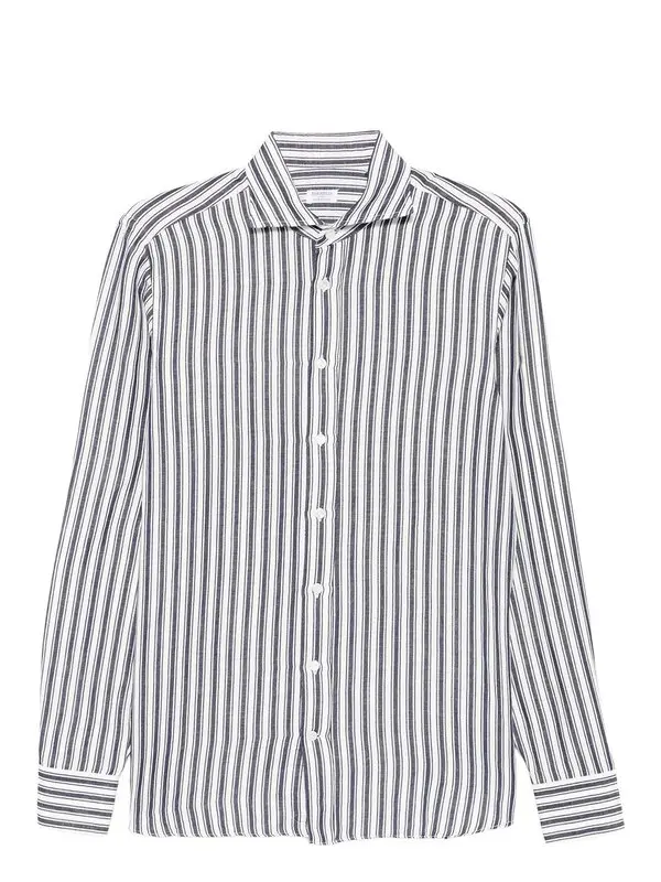 BORRIELLO NAPOLI Striped Long-sleeves Shirt - Multi
