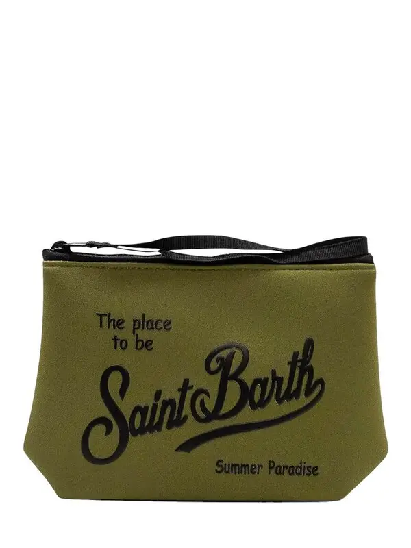 MC2 SAINT BARTH Aline Logo Zip Pouch - Green