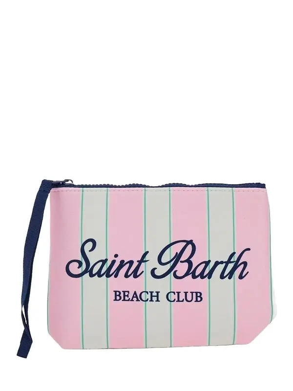 MC2 SAINT BARTH Aline Logo Zip Pouch - Pink & Purple