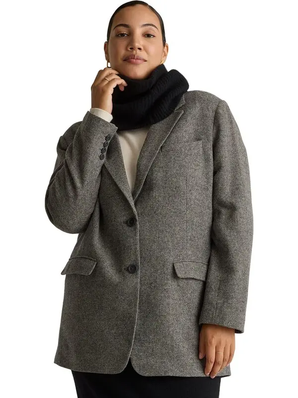 Quince Mongolian Cashmere Snood - Black