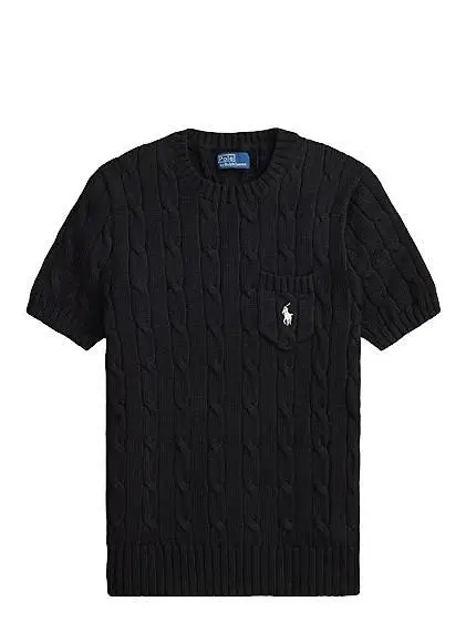 Polo Ralph Lauren Logo-embroidered Short-sleeve Cotton Jumper - Polo Black