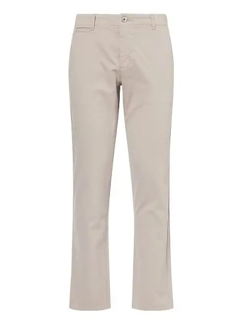 Paige Vincent Straight Stretch-cotton Chino Trousers - Fresh Oyster