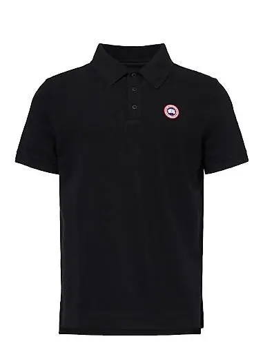 Canada Goose Beckley Short-sleeve Cotton Polo Shirt - Black - Noir