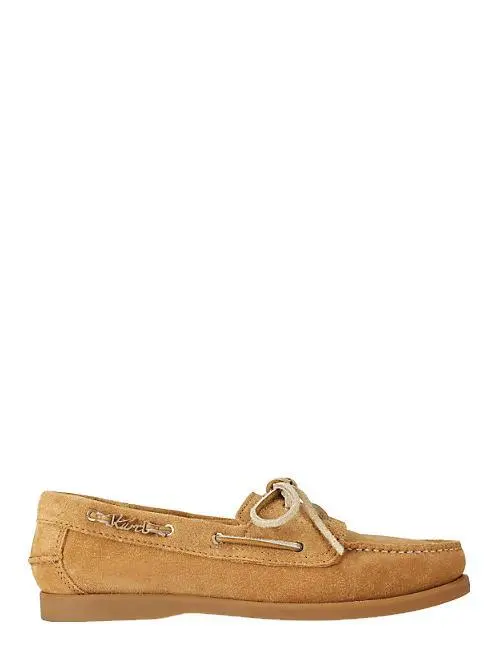 Kurt Geiger Suede Deck Shoes - Tan