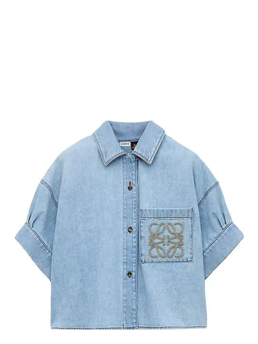 Loewe X Paula's Ibiza Denim Shirt - Washed Blue