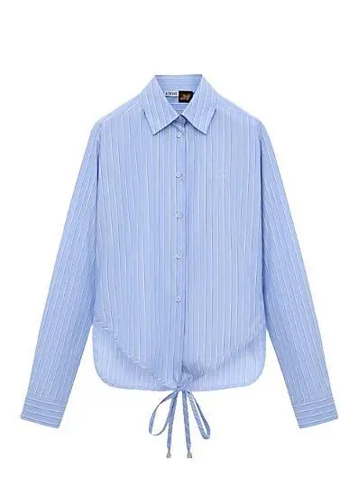 Loewe X Paula's Ibiza Striped Tie Shirt - Blue/multicolor