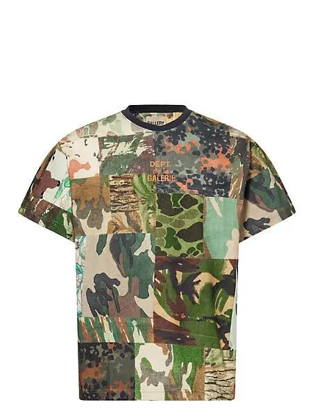 GALLERY DEPT. Mixed Camouflage-print Cotton-jersey T-shirt - Multi