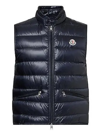 Moncler Brand-badge Shell-down Gilet - Blue