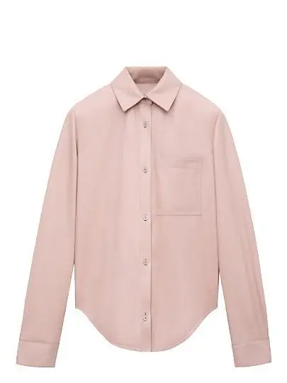 Loewe X Paula's Ibiza Brand-embossed Leather Shirt - Light Pink