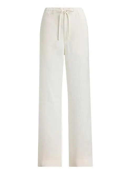 Polo Ralph Lauren Drawstring Wide-leg Linen Trousers - Nevis