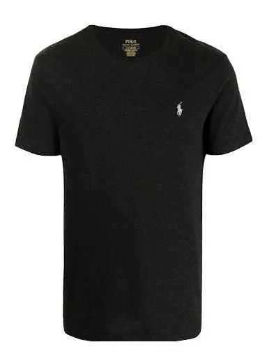 Polo Ralph Lauren Shortsleeve Jersey Knit Crewneck Sweat-shirt T-shirt - Black Marl Heather