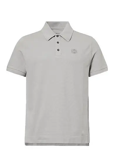 Canada Goose Beckley Brand-embroidered Cotton Polo Shirt - Stratus Grey - Gris