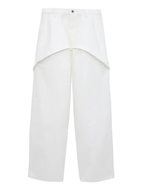 Loewe X Paula's Ibiza Wide-leg Denim Jeans - White
