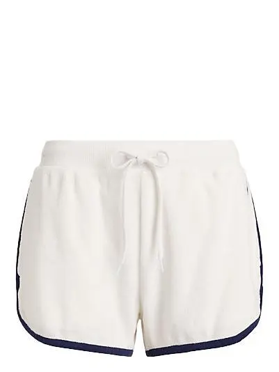 Polo Ralph Lauren Terry Cotton-blend Drawstring Shorts - White