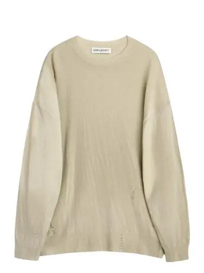 Our Legacy Slant Knit Sweater - Tan
