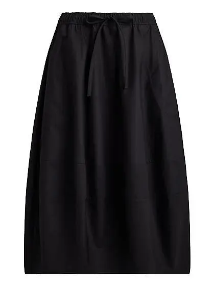Polo Ralph Lauren Cotton Midi Skirt - Polo Black