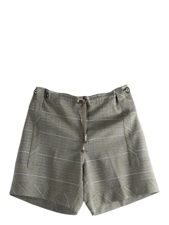 KIKO KOSTADINOV Mosaic Check Kyan Shorts - Black