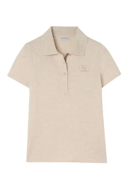 Burberry Parisa Ctp Logo Polo T-shirt - Beige Melange
