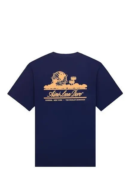 Aimé Leon Dore Unisphere Tee Shirt - Evening Blue