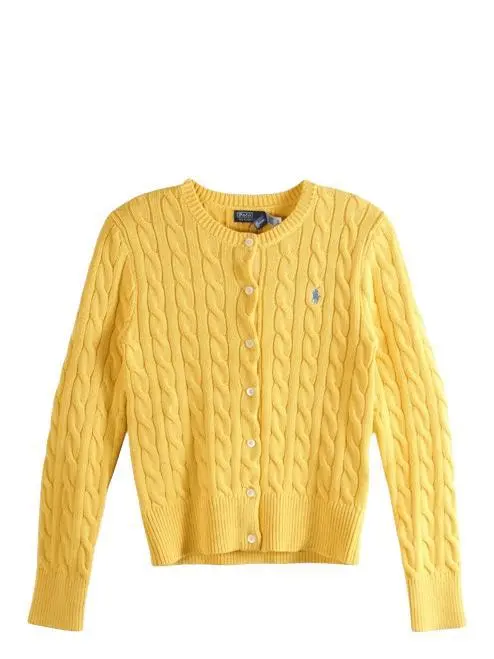 Polo Ralph Lauren Long Sleeve Cardigan - Beach Yellow