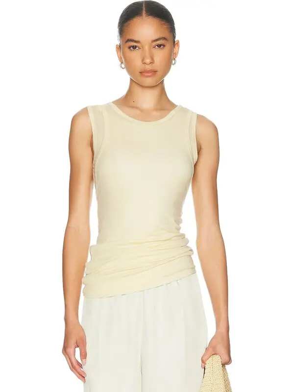 AGOLDE Finch Tank Top - Lemon Drop