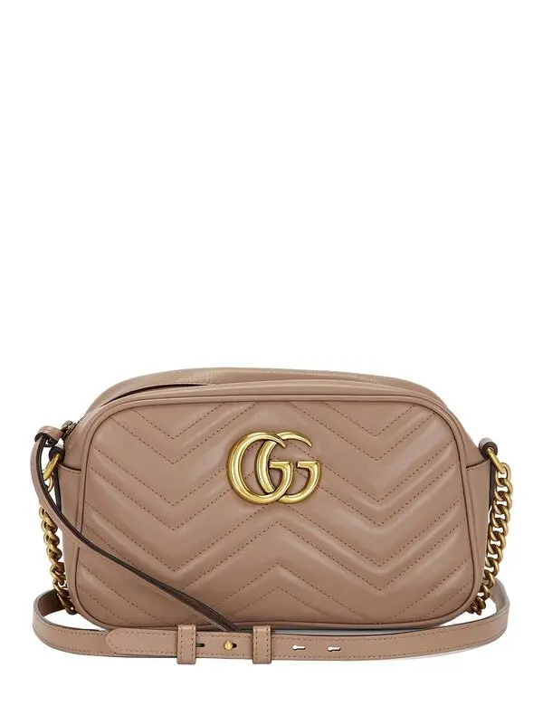Gucci Mini Gg Marmont Shoulder Bag - Dusty Pink