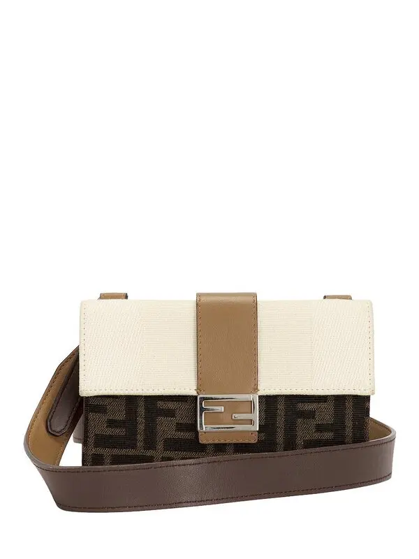 Fendi Zucca Baguette Shoulder Bag - Brown