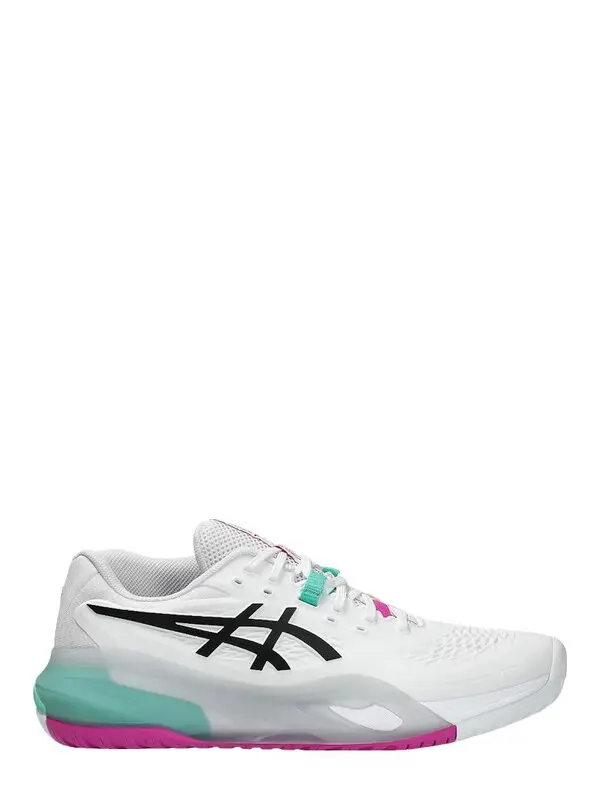 Asics Gel-resolution Athletic Shoes - White/aurora Green